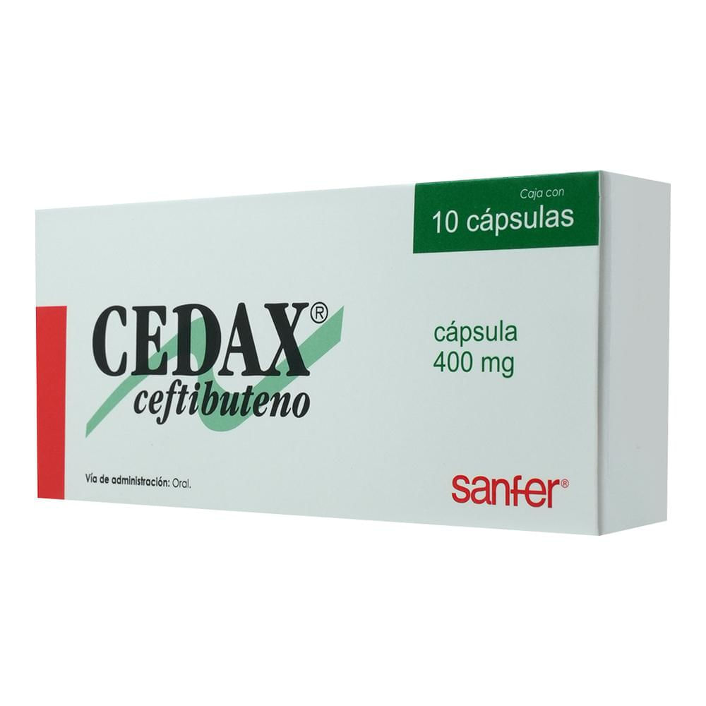 Cedax 400 Mg 10 Cápsulas