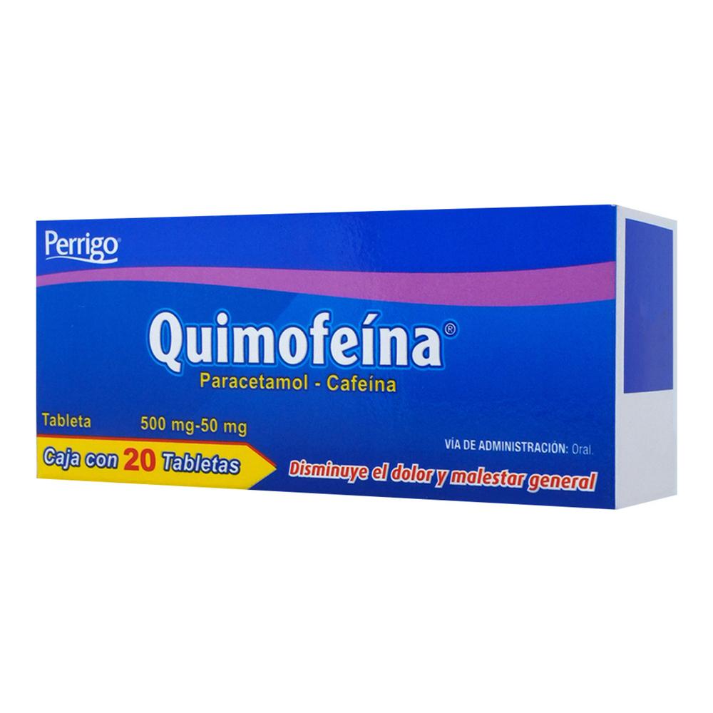 Parac/Cafein 500/50 Mg 20 Tabletas Genérico