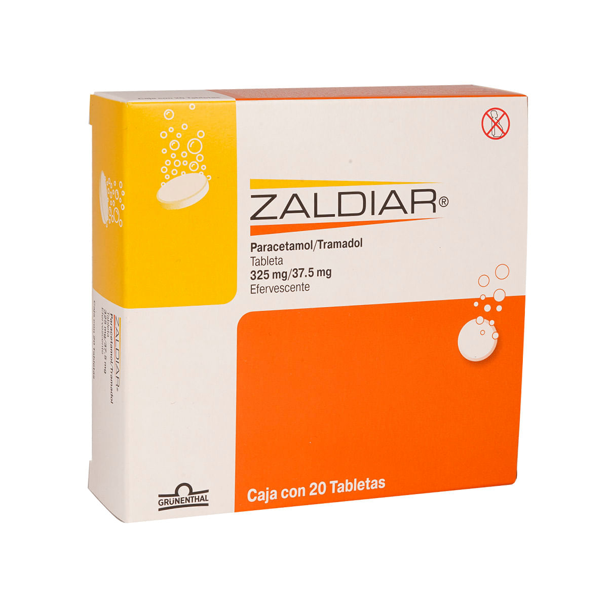 ZALDIAR 325/37.5 MG 20 TAB EFER