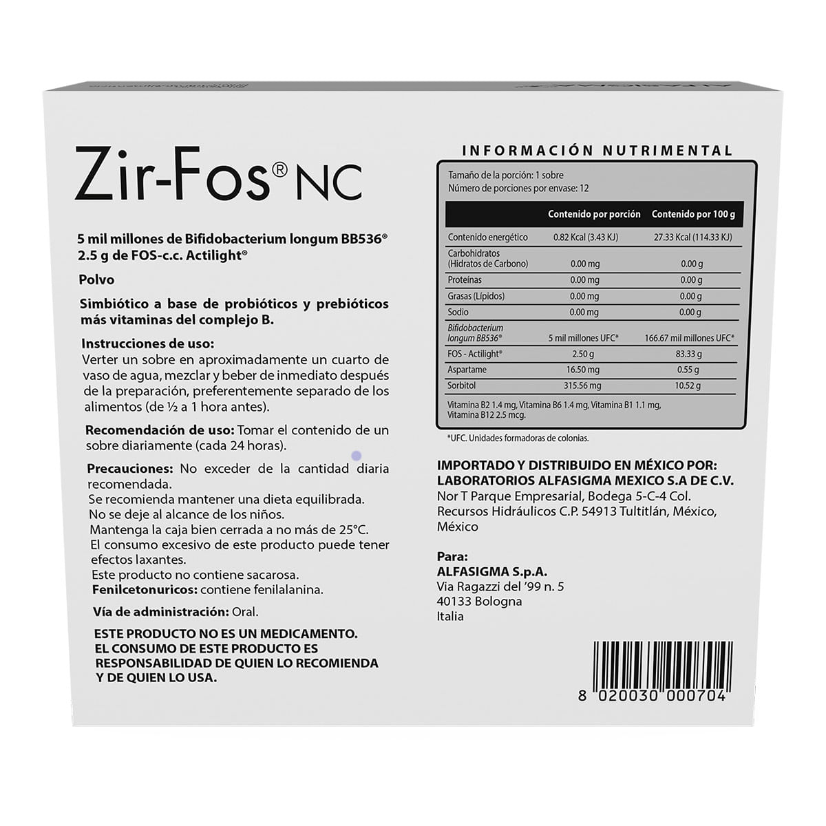 ZIR-FOS NC 3G PVO 12 SB